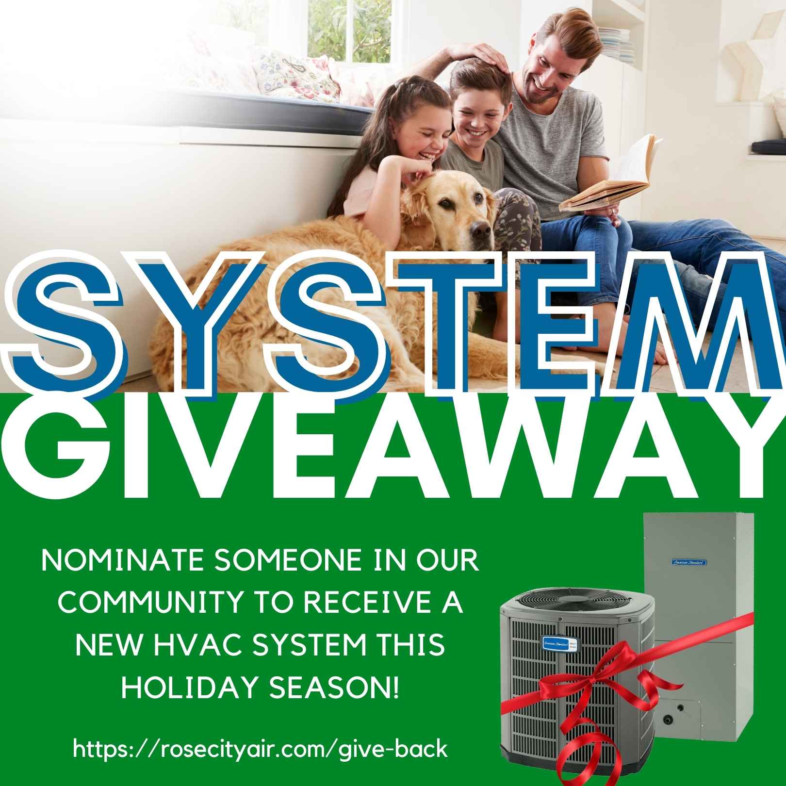 Rose City Air Gives Back- FREE HVAC System to Someone In Our Community